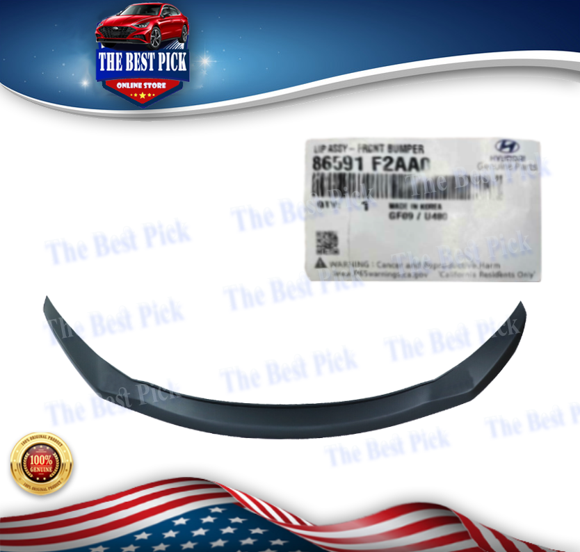 GENUINE FRONT BUMPER LOWER LIP FOR ELANTRA 2019~2020 86591F2AA0 | eBay