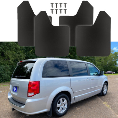 Dodge Grand Caravan Splash Guards Mud Flaps Front & Rear | Black ...
