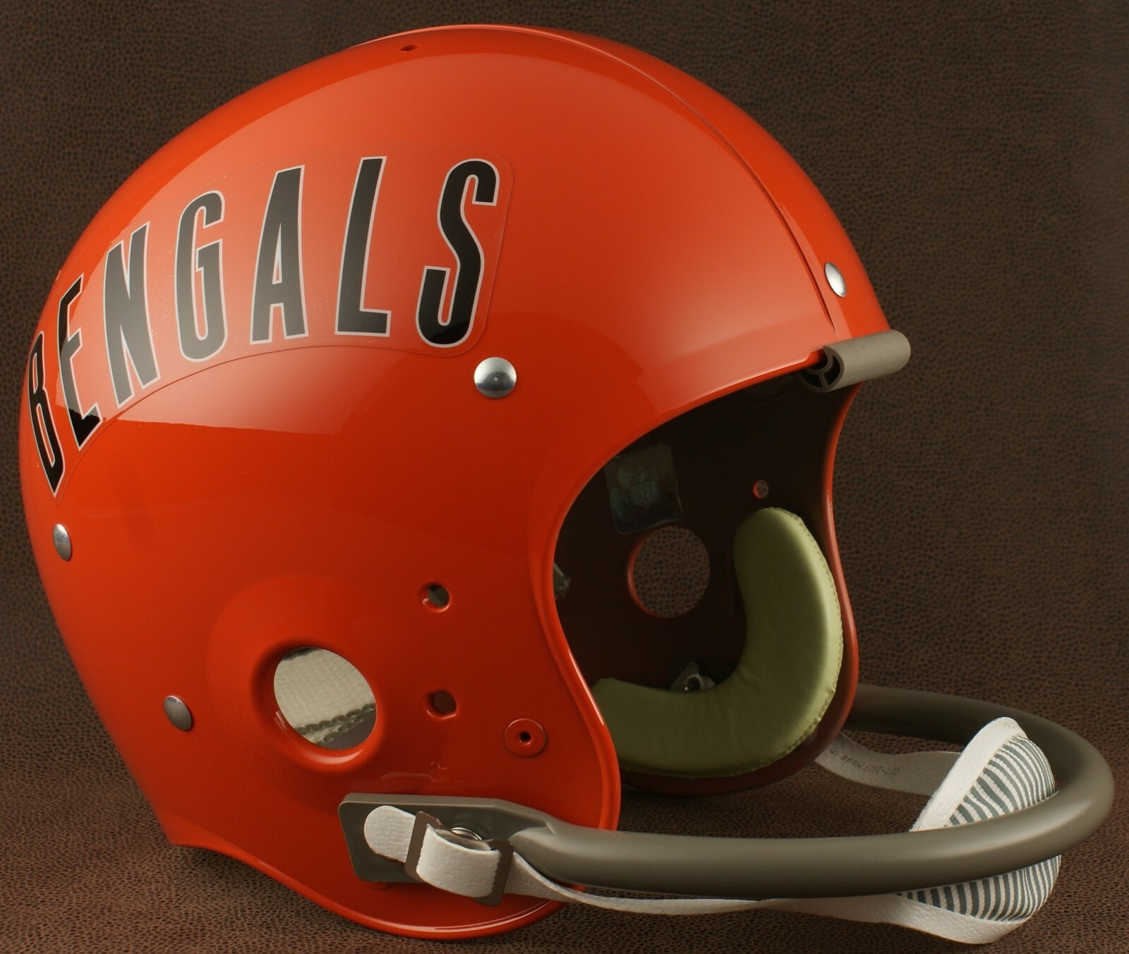 CINCINNATI BENGALS 1968-1979 NFL Authentic THROWBACK Football Helmet | eBay