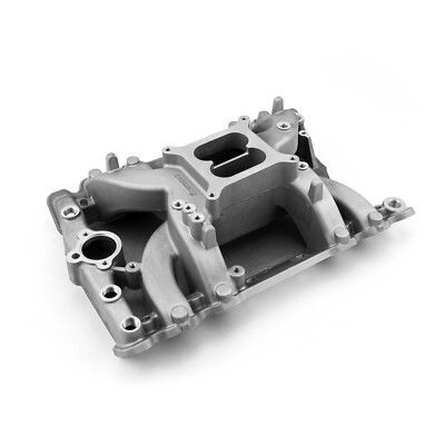 1964-80 Oldsmobile Hi-Rise Satin Aluminum 4V Intake Manifold 400 425 455
