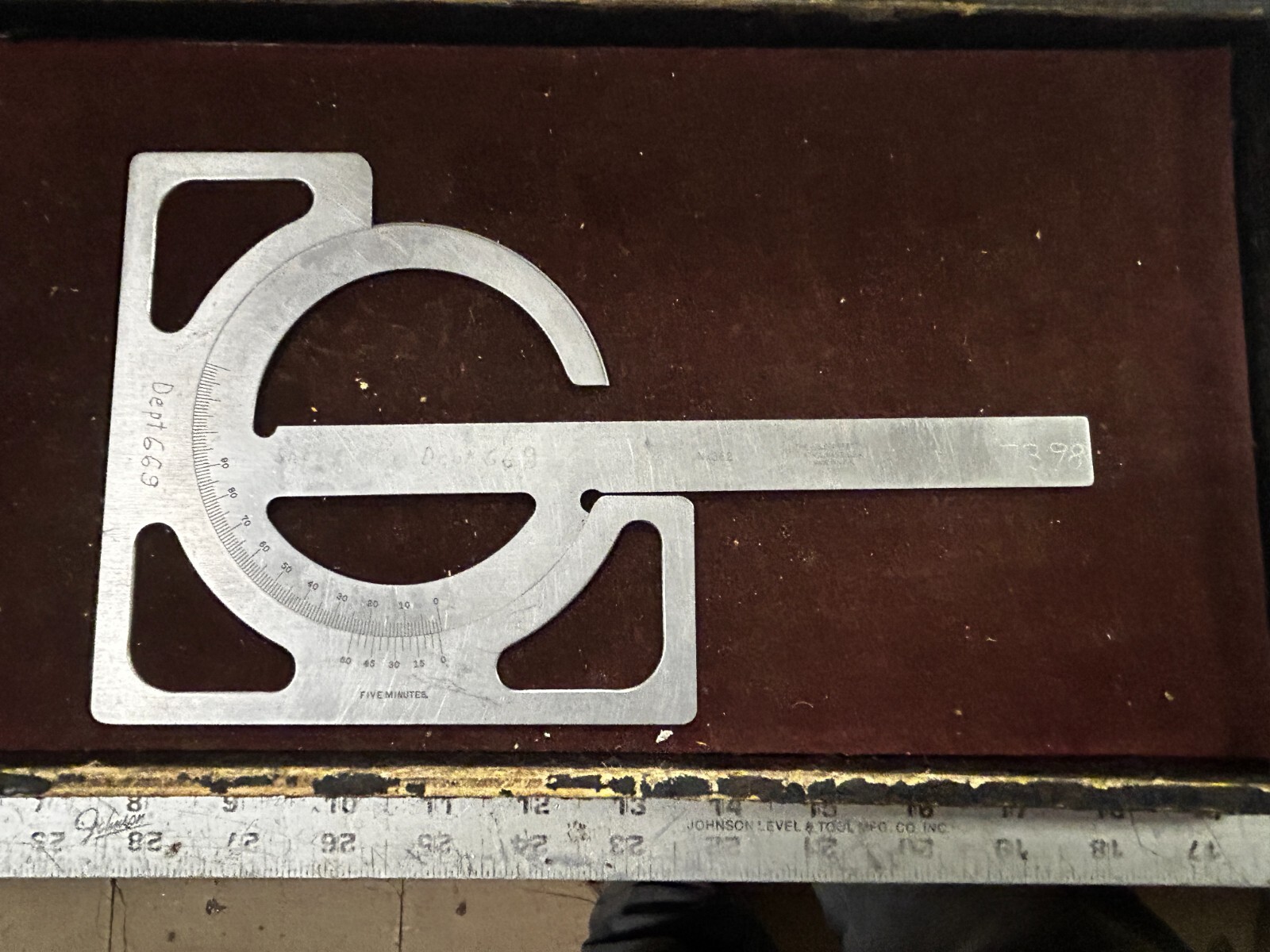 MACHINIST TpCb TOOL LATHE MILL Draftman Starrett No 362 Protractor Gage ...