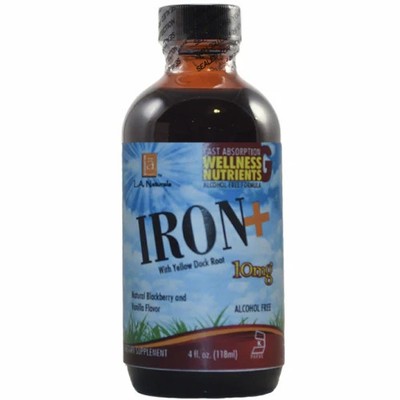 Liquid Iron+ 4 Oz 10 mg by L. A .Naturals | eBay