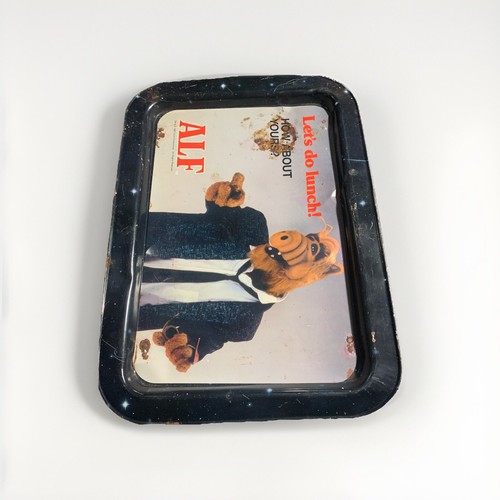 Vintage 1987 Lets Do Lunch ALF Metal TV Tray | eBay