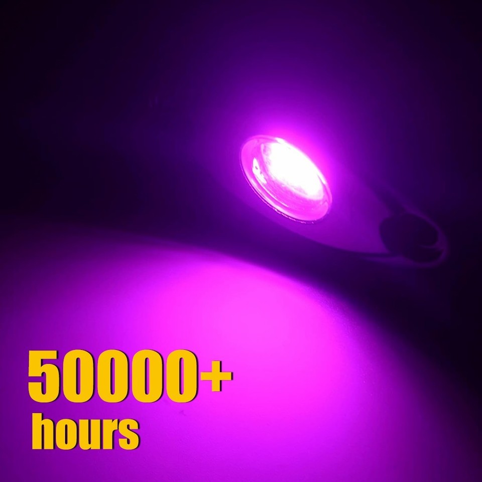 100Pod Purple LED Rock Light Off-Road Truck Golf Cart Underbody Wheel ...