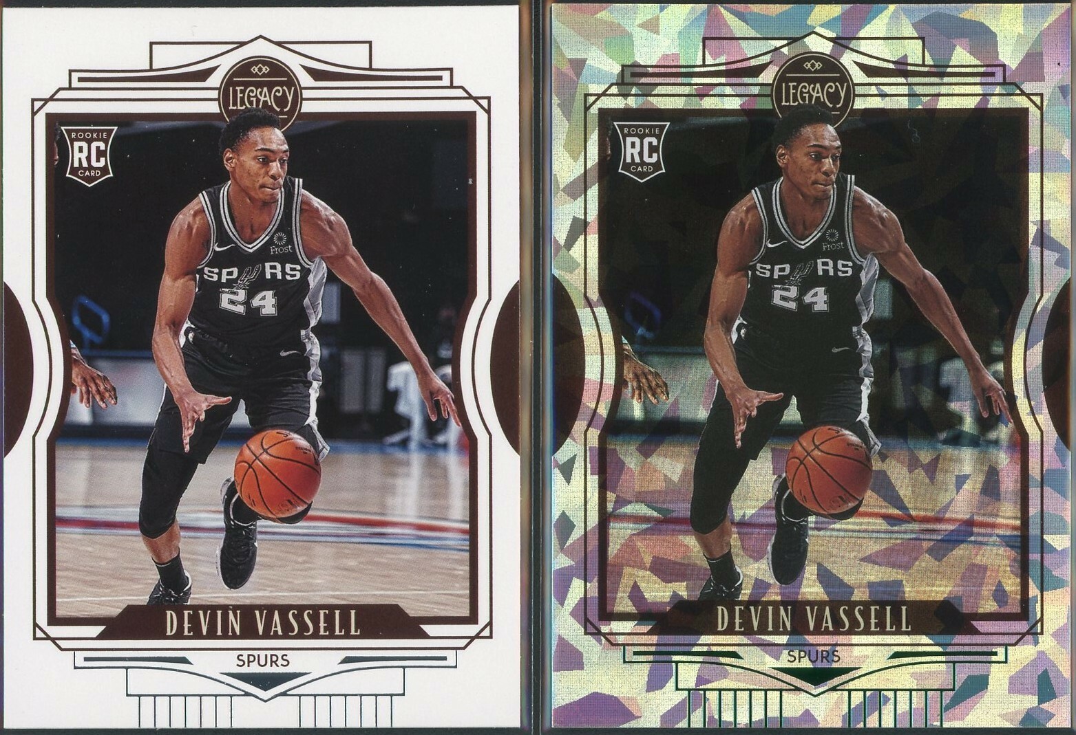 2020-21 Panini Chronicles - Legacy Green Ice #698 Devin Vassell (RC ...