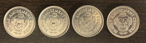 Vintage Family Amusement Center Game Token Lot of 4 | eBay