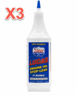 3 Quarts LUCAS Engine Oil Stop Leak Additive For Gasoline or Diesel ...