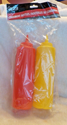 Cooking Concepts 2PCS CONDIMENT BOTTLE'S Ketchup & Mustard | eBay