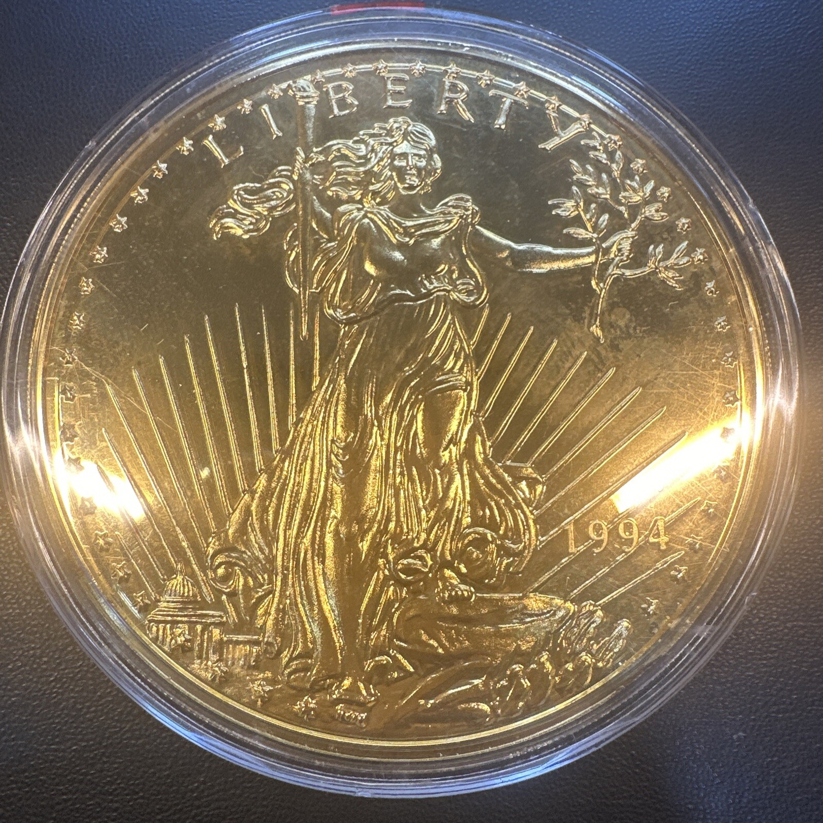 1994 Washington Mint Giant Half Pound .999 Silver Proof Golden Eagle 8 Troy Oz | eBay