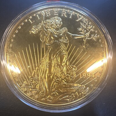1994 Washington Mint Giant Half Pound .999 Silver Proof Golden Eagle 8 ...