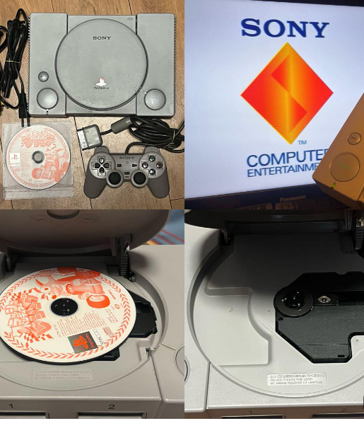 Sony PlayStation 1 PS1 SCPH-5500 Gray Game Console Game Disc Region ...