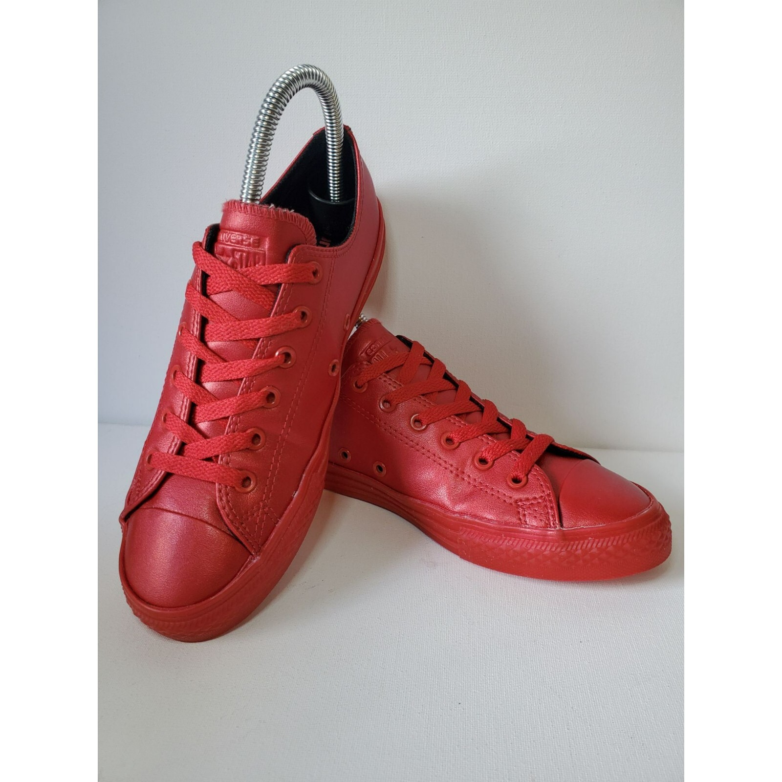 Converse OX Glitter Red Shoes Size 4.5 | eBay