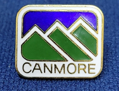 Canmore Canada Alberta Rocky Mountains Ski Slopes Lapel Pin | eBay