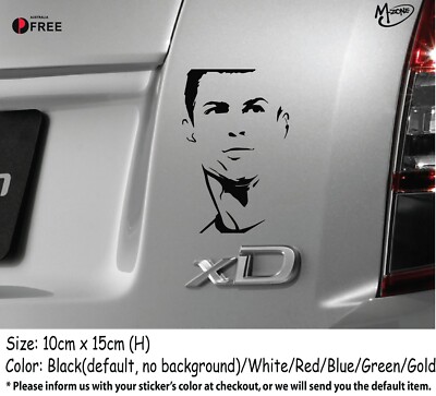 Cristiano Ronaldo portrait Sticker Decal-Reflective/Metallic Color Car ...