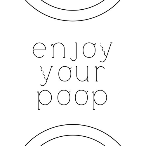 Enjoy Your Poop Funny Bathroom Toilet Sign Wall Art Huge Poster Print ...