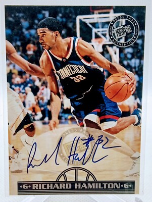 1999 Press Pass Authentics Auto Richard Hamilton Rookie Auto RC | eBay