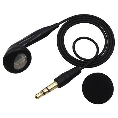 3.5mm Mono Single In-Ear Earbud Earphone Headset For All Audio Devices ...