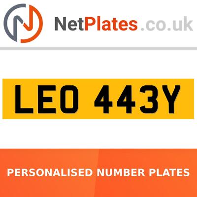 LEO 443Y - Suffix-Type NetPlates.co.uk Private Number Plate - on DVLA ...