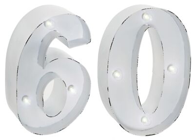 60th Birthday Party LED Light - Wall Mounted NEW | eBay
