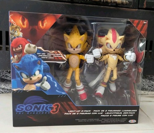 *SHIPS TODAY* Super Shadow Super Sonic 3 Jakks 5" Light Up Pack ...