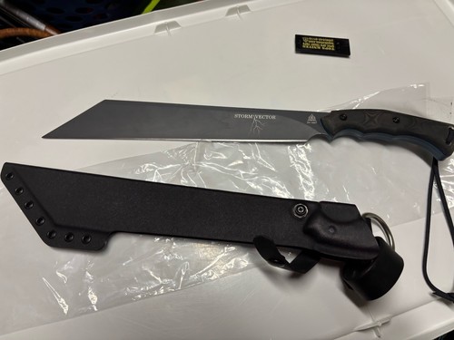 TOPS Storm Vector Machete Knife 12.63" 1095HC Steel Blade Canvas ...