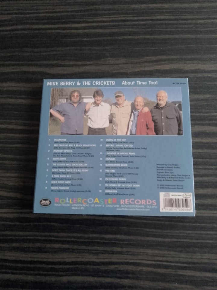 Mike Berry and the Crickets About Time Too! SIGNED CD | eBay UK