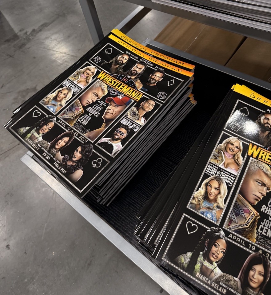 Wrestlemania 41 WWE Official Program Cody Rhodes John Cena CM Punk ...