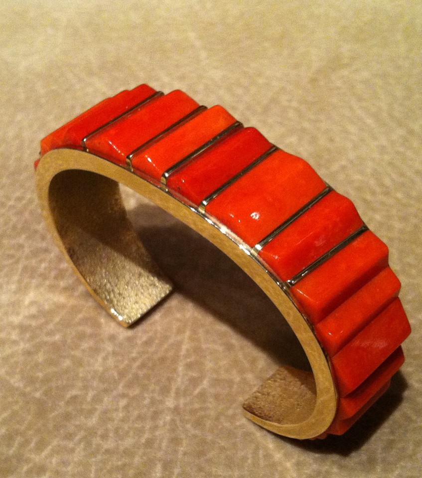 BRACELETS NAVAJO 14k GOLD CORAL Al Nez | eBay
