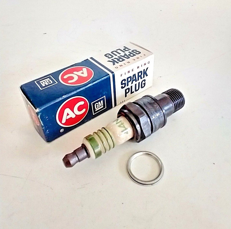 (Pack of 6) Spark Plug Vintage ACDELCO GM Fire Ring 44N (Made in USA ...