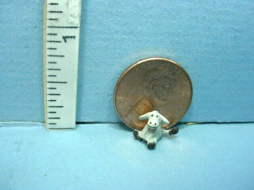 Miniature Sitting Donkey Tiny 1/4" High Figurine Handcrafted B. Meyer ...