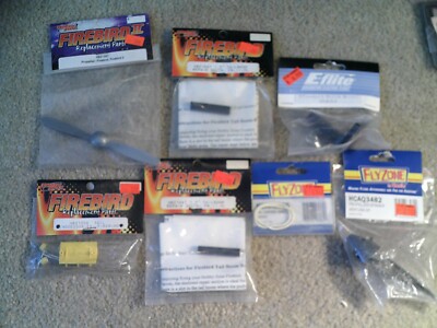 Lot of 7 RC Airplane Part Packs Assorted Eflite Firebird Flyzone NIP | eBay