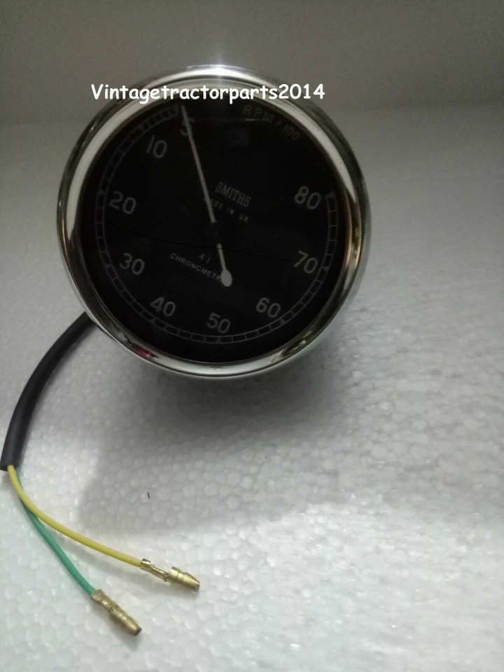 Smiths Tachometer 80mm 5-80RPM M12x1 thread Replica- 4:1 ratio Anti ...