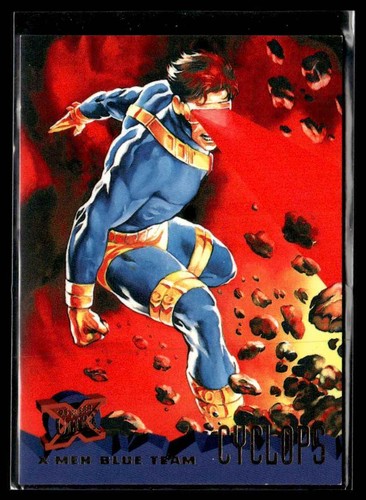 1994 FLEER MARVEL COMICS CYCLOPS XMEN BLUE TEAM #95 | eBay