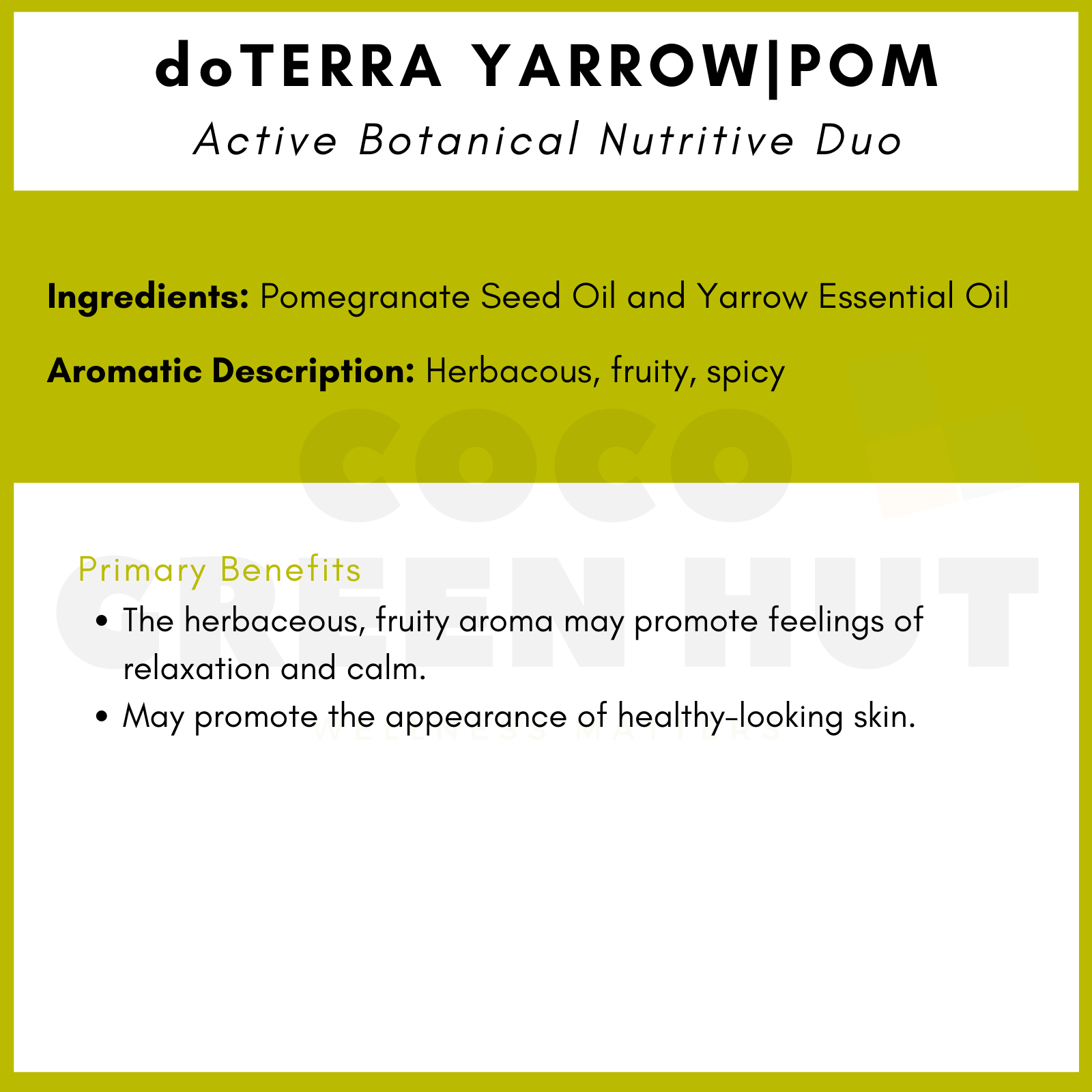 doTERRA YARROW | POM 30mL BOTANICAL DUO Essential Oil for SKIN & BEAUTY ...