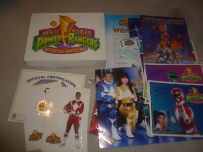 VINTAGE SABAN'S MIGHTY MORPHIN POWER RANGERS OFFICIAL FAN CLUB BOX KIT ...