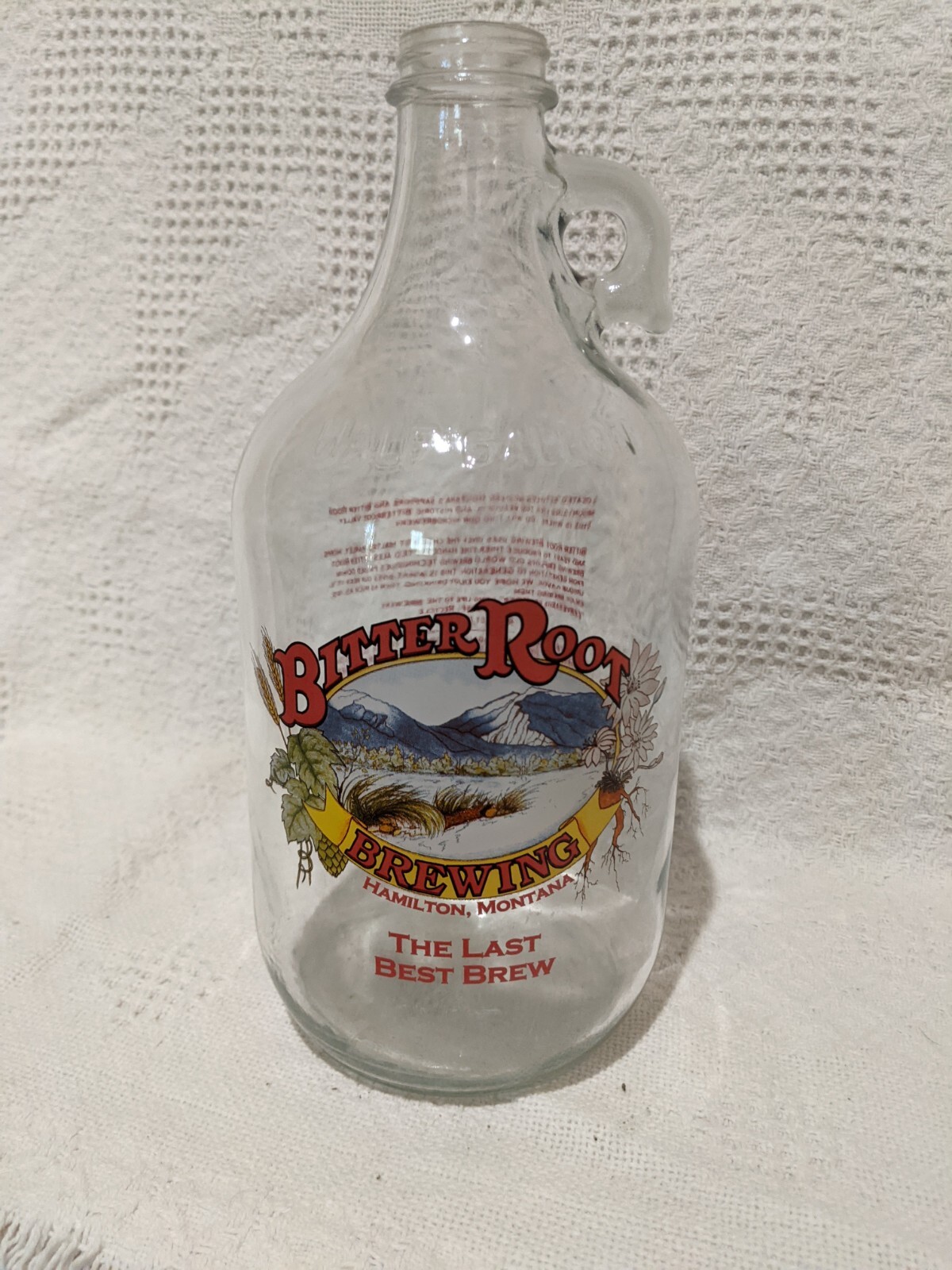 Bitter Root Brewing Brewery Growler | eBay