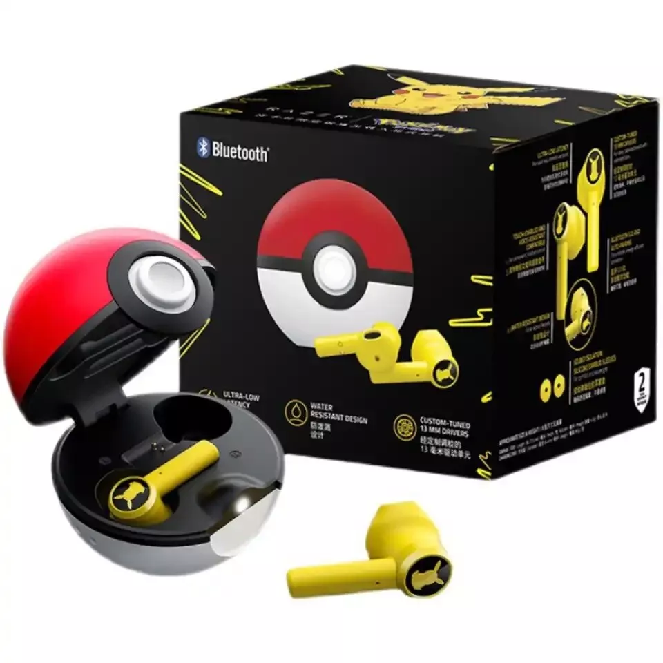 Pokemon Razer Hammerhead True Wireless Bluetooth Earbuds Pikachu ...