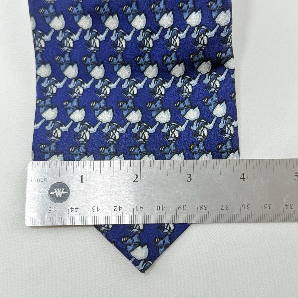 Walt Disney World Donald Duck Silk Tie Grumpy Handmade Pattern All Over ...