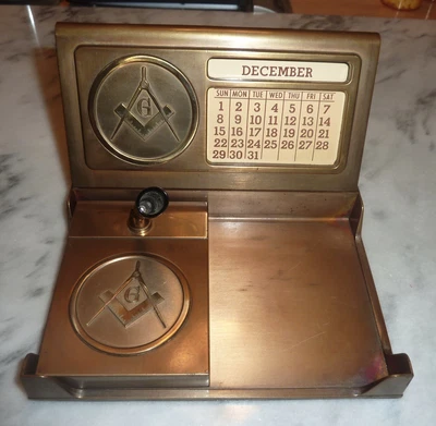 Vintage Masonic Freemason Calendar Pen | Grelly UK