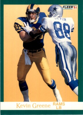 1991 Fleer Kevin Greene Los Angeles Rams #269 NFL Football Card | eBay