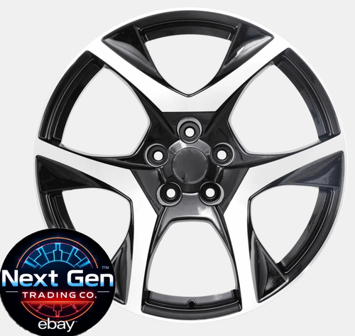 VF R8 Style Wheels X4 20x8.5 9.5 Black Machined Suit VE VF HSV Holden ...