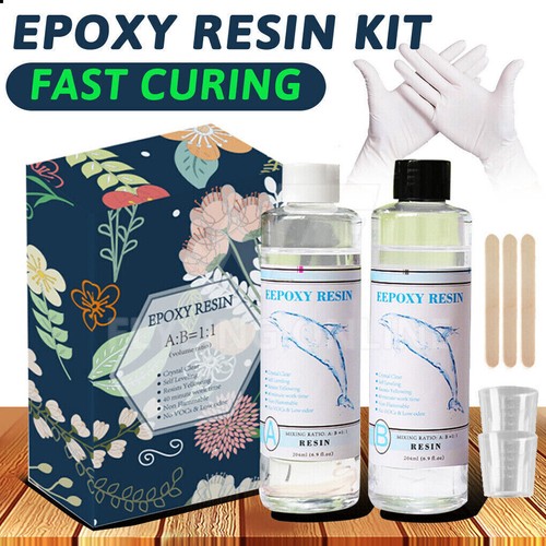 1:1 Epoxy Resin Casting Ultra Clear Craft AB Liquid Kit Coating Paste ...