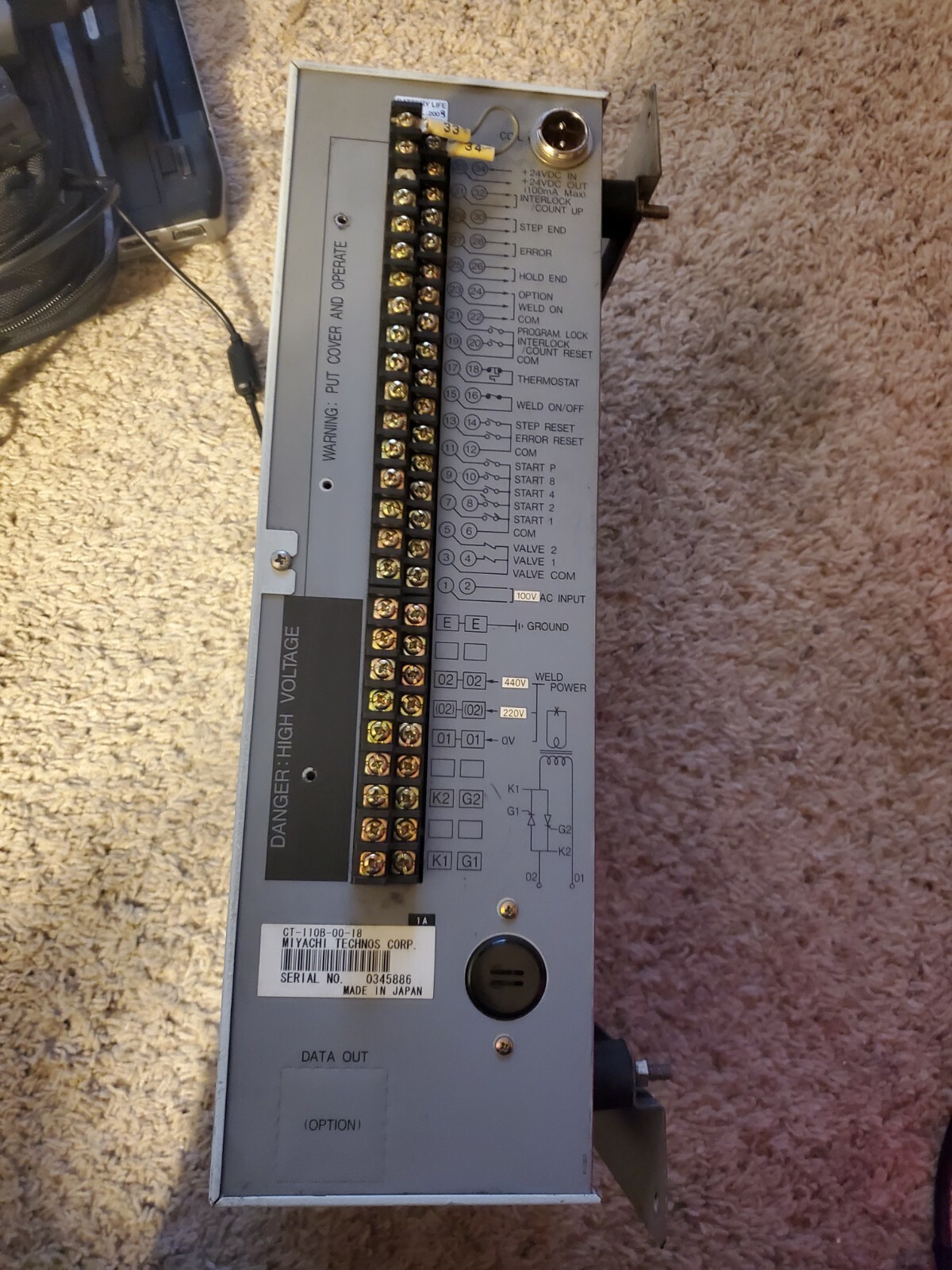 MIYACHI WELD CONTROLLER WELTOUCH CT-110B | eBay Australia