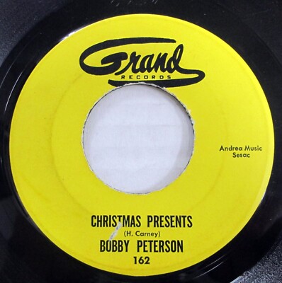 BOBBY PETERSON 45 Christmas Presents / Glory To The New Born King VG+ r ...