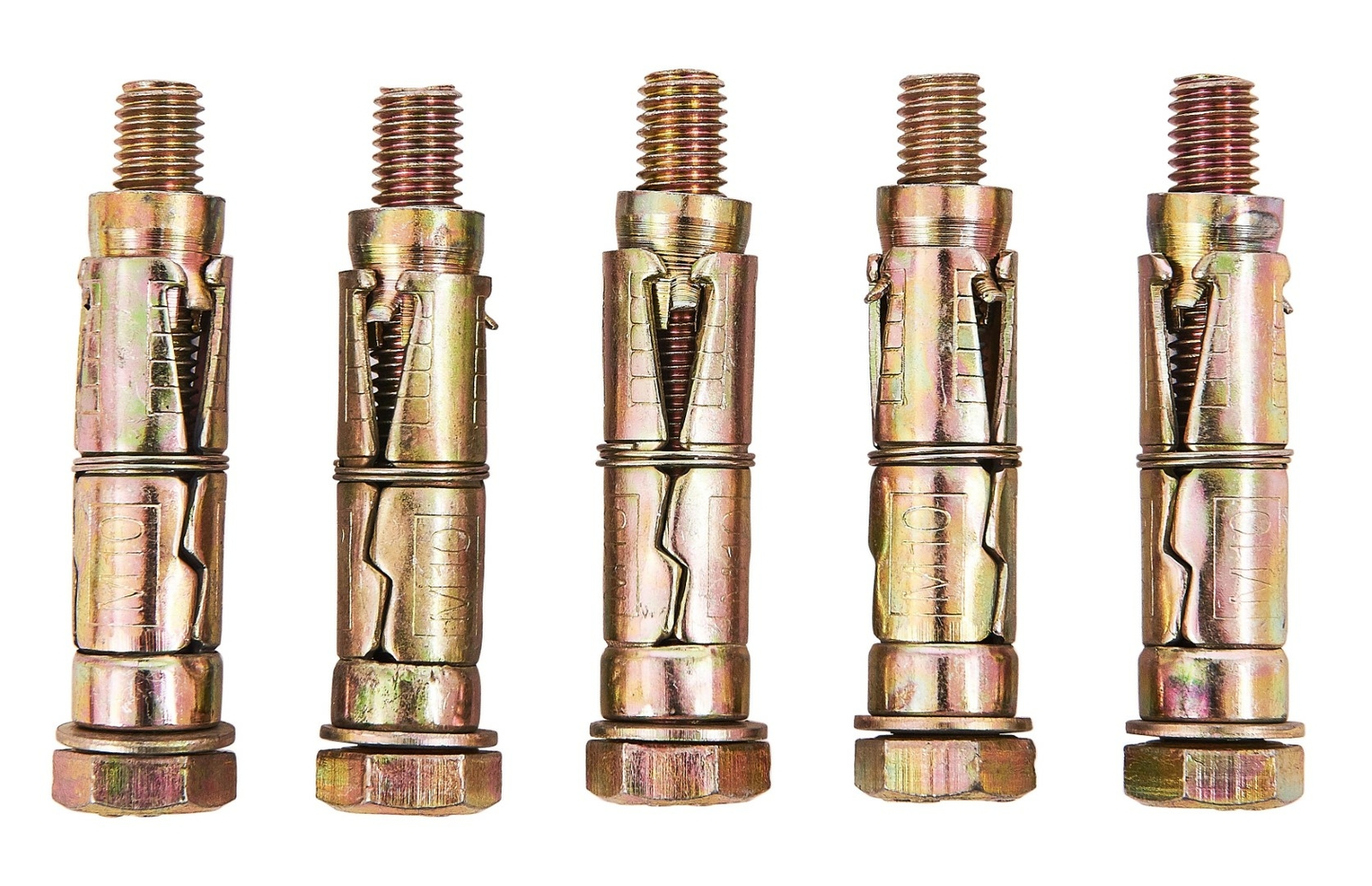 5Pc 10X 70Mm Expansion Bolts Concrete Stone Brick Heavy Duty ...