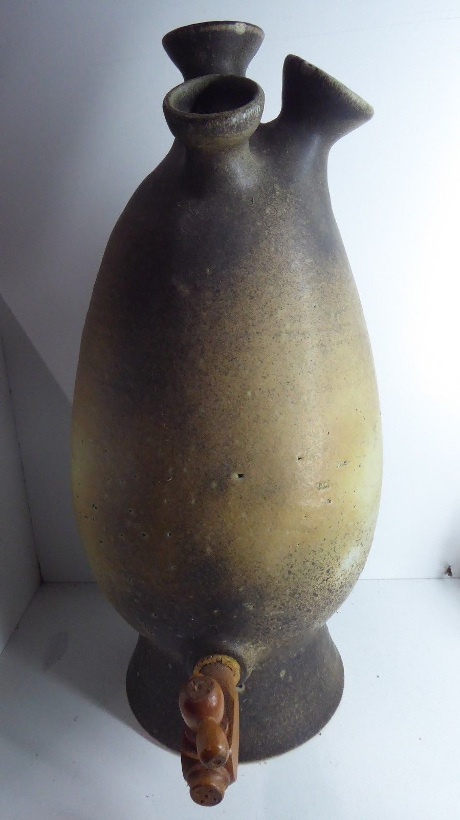 JOHN GILBERT WINE FLASK FOUNTAIN JUG POT URN AUSTRALIAN POTTERY STUDIO ...