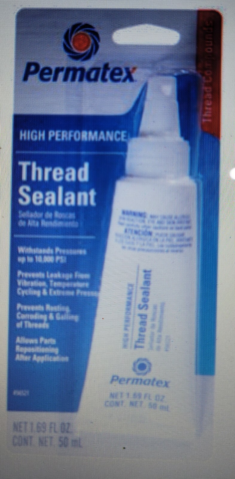 Permatex Thread Sealant 56521 1.69 oz Squeeze Tube 765-2681 Box of 6 | eBay