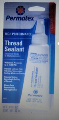 Permatex Thread Sealant 56521 1.69 oz Squeeze Tube 765-2681 Box of 6 | eBay