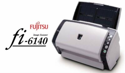 Fujitsu fi-6140 USB SCSI High Speed Color Desktop Document Scanner w ...
