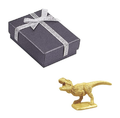 Monopoly Doré Dinosaure Token Jeu T Rex Très Rare Pièce et Boîte Cadeau ...